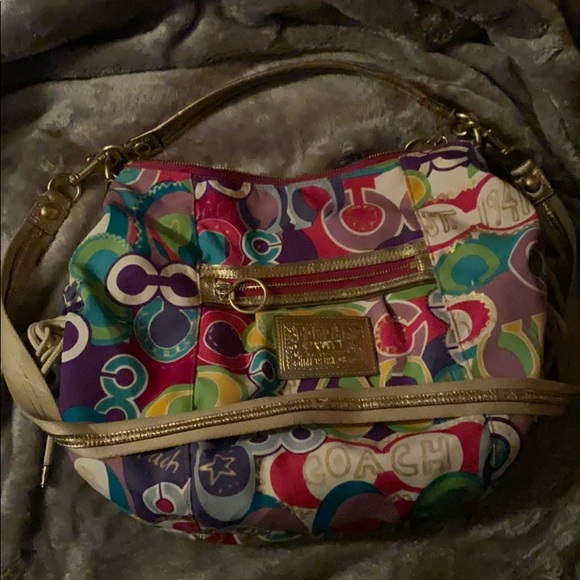 Coach poppy pop c hobo | Bags | Coach Poppy Pop C Jazzy Hobo Handbag ...